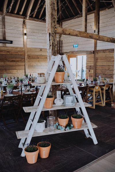 White A Frame Display Ladder – Locate To Create