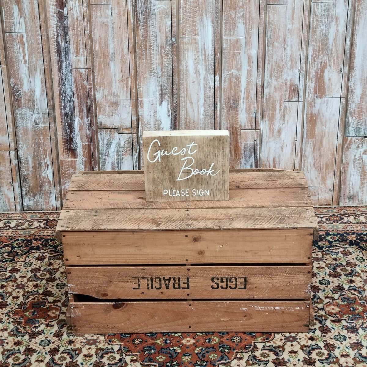 Wooden Guest Book Sign – Locate To Create